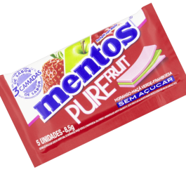 Central Farma MENTOS PURE FRUIT MORANGO 5UN Central Farma